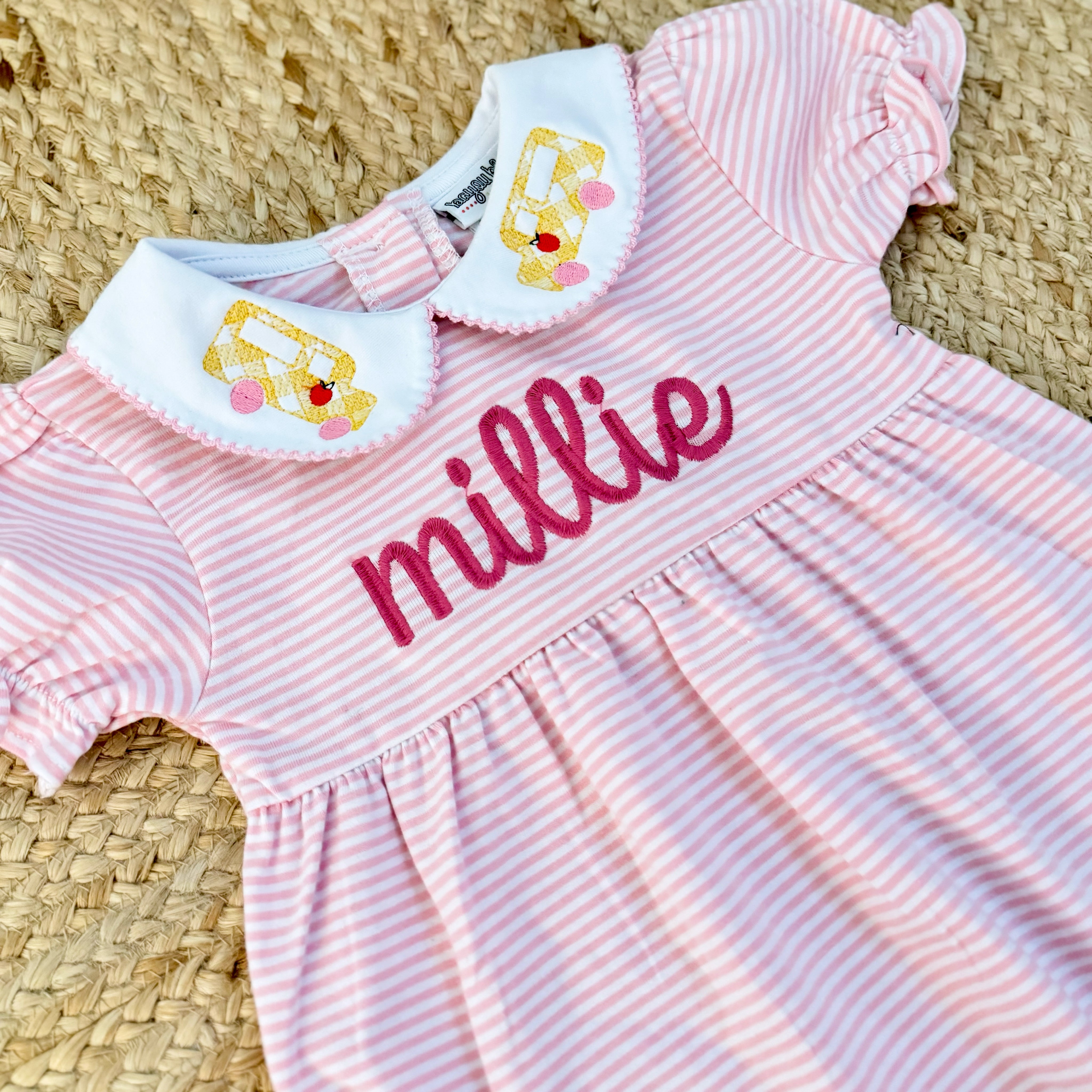 School Bus Dress – Savannah Monograms